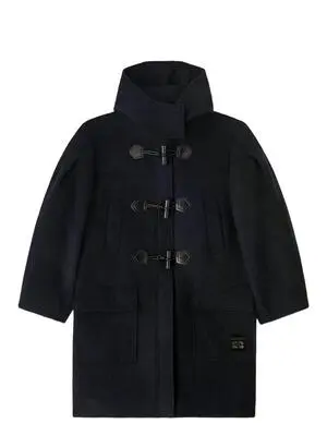 GANNI Hooded Coat - Blue