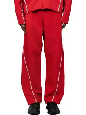 Adidas X Arte Antwerp Embossed-trim Track Pants - Red