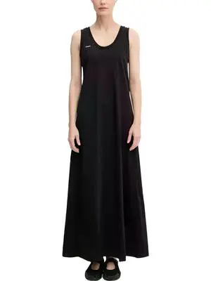 PANGAIA U-neck Maxi Dress - Black