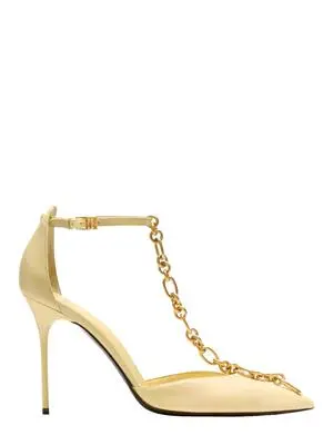 Balmain 95mm Pointed-toe Pumps - Yellow