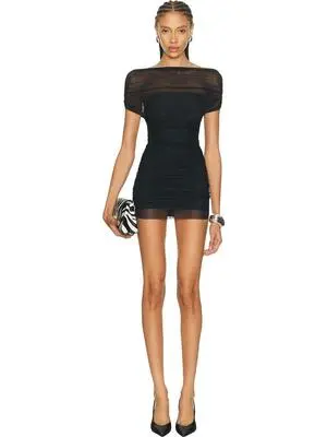 SEROYA Bella Mini Dress - Black