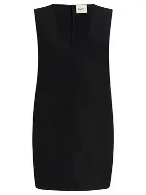 Khaite Nyona Sleeveless Mini Dress - Black