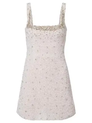 Rachel Gilbert Kaity Embellished Minidress White