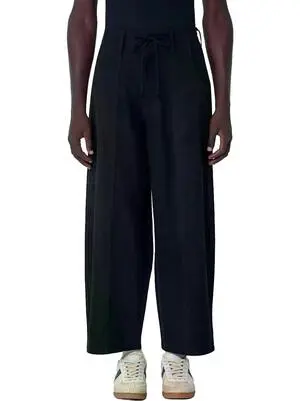 STORY MFG. Drawstring Straight-leg Trousers - Black