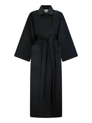 DI STAVNITSER Belted Coat - Black