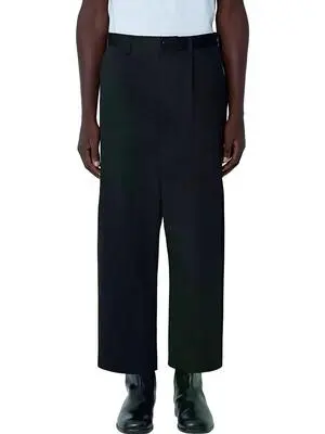 Junya Watanabe Pleated Wide-leg Trousers - Black