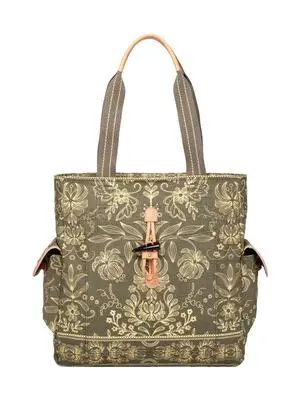 TSD BRAND Valley And Sky Adventure Tote - Olive Cream