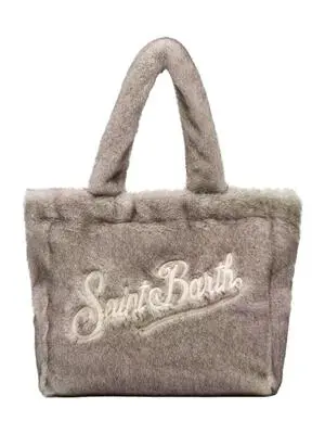 MC2 SAINT BARTH Faux-fur Tote - Grey