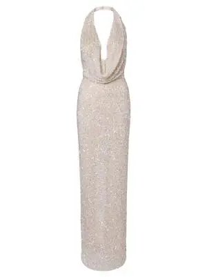 RACHEL GILBERT Embellished Bustier Gown