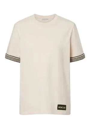 Moncler Cotton Jersey T-shirt - Beige
