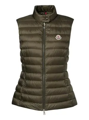 Moncler Logo Down Vest - Green