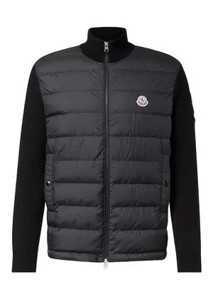 Moncler Archivio Down-paneled Cardigan - Black