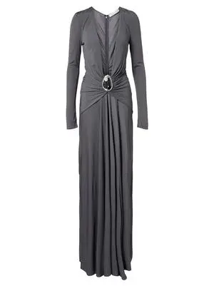 Christopher Esber Orica Embellished Jersey Maxi Dress - Blue