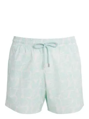 Vilebrequin Printed Moorise Swim Shorts - White