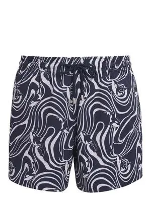 Vilebrequin Printed Moorise Swim Shorts - Blue