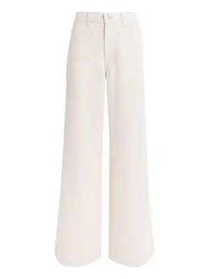 Veronica Beard Kasey Wide-leg Jeans - Beige