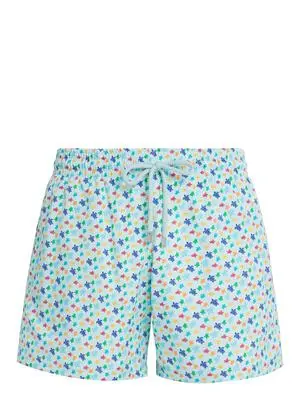 Vilebrequin Turtle Print Moorise Swim Shorts - Blue