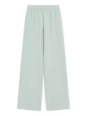 Valentino Garavani Silk Wide-leg Trousers - Green