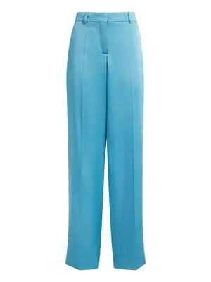 Stella McCartney Satin Tailored Trousers - Blue