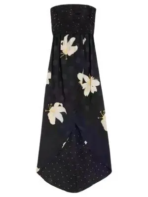 Valentino Garavani Apres L'hiver Lilium-pattern Gown - Black
