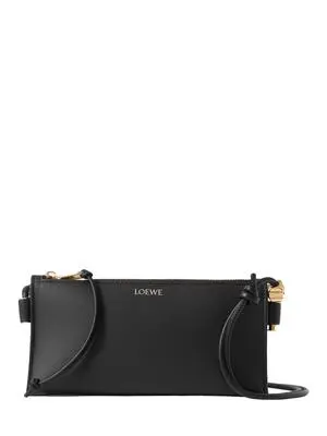 Loewe Joya Embellished Leather Shoulder Bag - Black