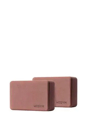 WEGYM Anti-slip Eva Foam Yoga Blocks Set - Rose