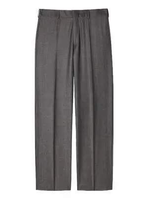 PAUL SMITH Straight-Fit Check Wool Trousers
