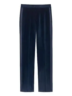 Paul Smith Tailored-fit Velvet Trousers - Blue
