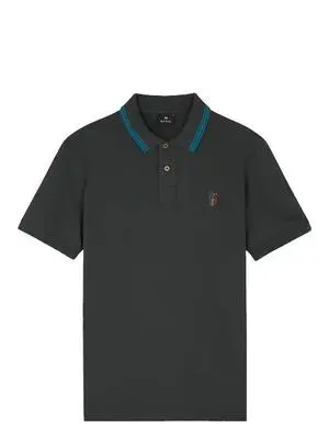 Paul Smith Dark 'broad Stripe Zebra' Polo Shirt - Green