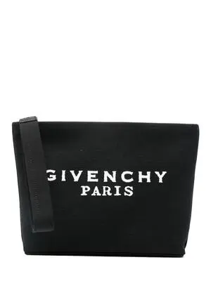 Givenchy Logo Cotton Pouch - Black