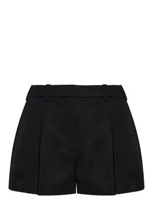 Givenchy Wool Pleated Shorts - Black