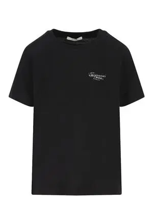 Givenchy Logo Cotton T-Shirt Black