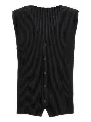 Issey Miyake Suit Vest - Black