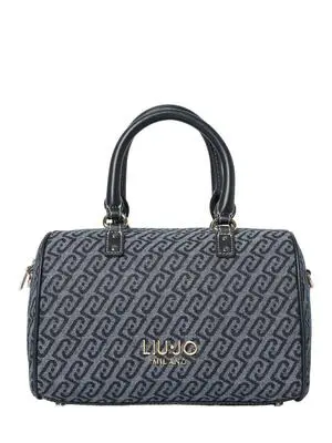 Liu Jo Monogrammed Barrel Bag - Blue