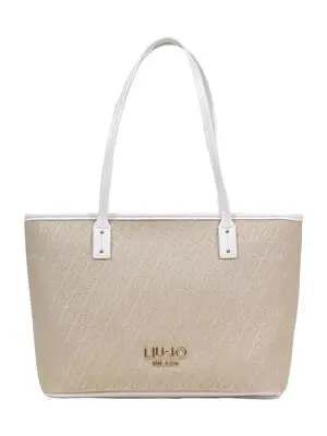 Liu Jo Monogram Tote Bag - Beige