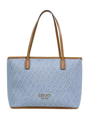 Liu Jo Monogram Tote Bag - Gnawed Blue