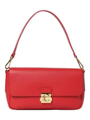 COCCINELLE Shoulder Bag With Gold Tone Clasp - Red