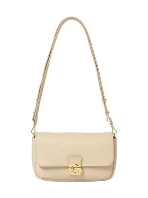 COCCINELLE Mini Bag With Turn Lock Clasp - Sand
