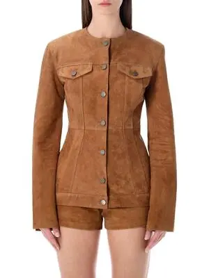 HAIKURE Buttoned Jacket - Brown