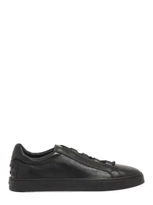 TOD'S Tod's Leather Lace-Up Sneakers Black