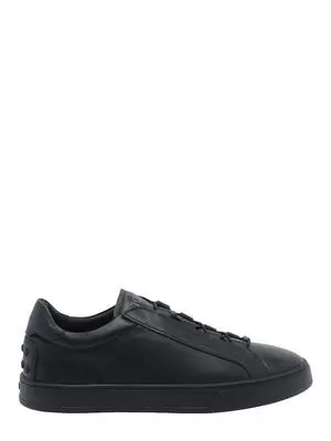 TOD'S Tod's Smooth Calfskin Lace-Up Sneakers Black