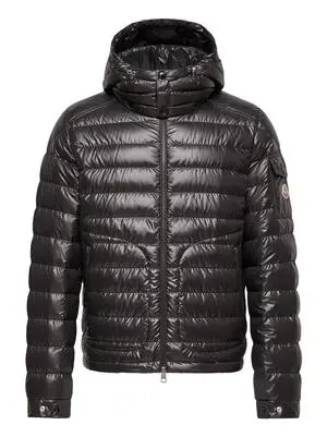 Moncler Lauros Hooded Down Jacket Black