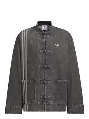 Adidas Ctt Oversized Chinese Track Top 3.0 Gender Neutral Jacket - Medium Black Denim