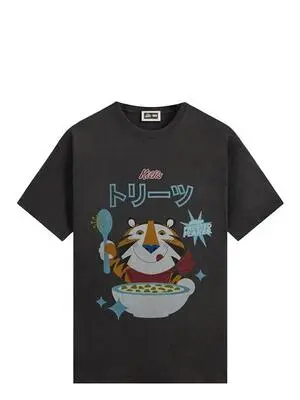 Kith Treats Kellogg’s Frosted Flakes Cereal Tony The Tiger Japanese Vintage Tee Shirt - Black