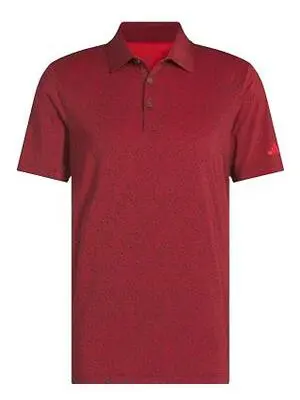 Adidas Ultimate365 Mini Bunker Polo Shirt - Aurora Ruby Brown