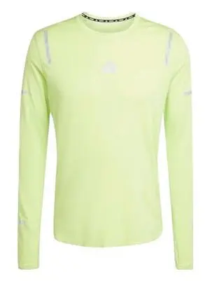 Adidas Ultimate Reflective Long Sleeve Longsleeve Top - Pulse Lime