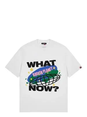BROKEN PLANET What Now T-shirt - White