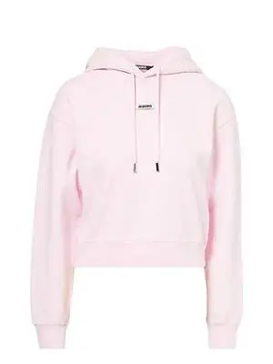 Jacquemus Cotton-jersey Hoody With Grosgrain Tab - Pink 2