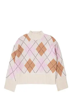 RO&ZO Argyle Wool Jumper - Pink