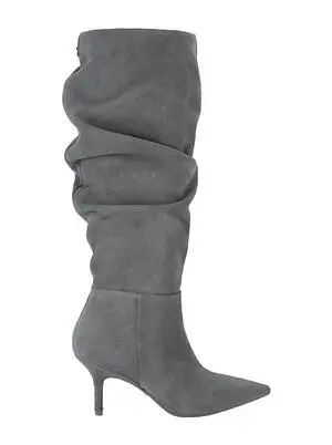 Carvela Spirit Slouch Suede Heeled Knee-high Boots - Grey